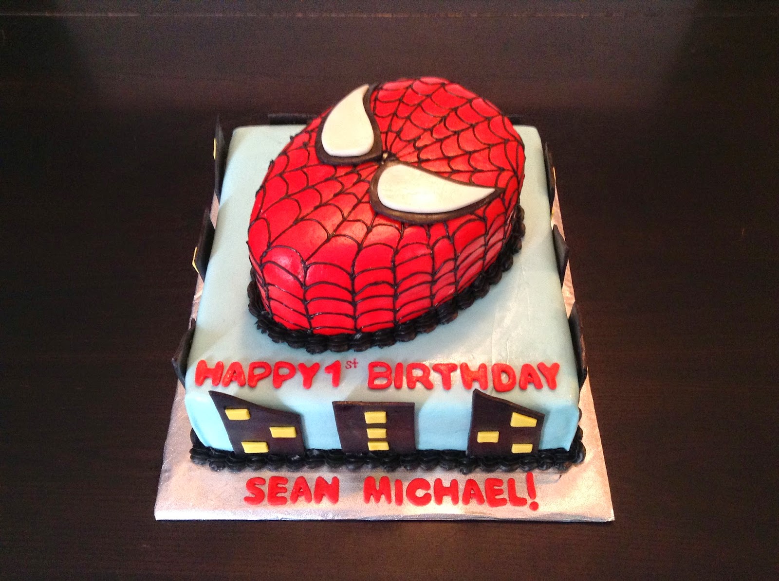 CLASSIC CAKES: 2 Tier SPIDERMAN Cake for Sean Michael